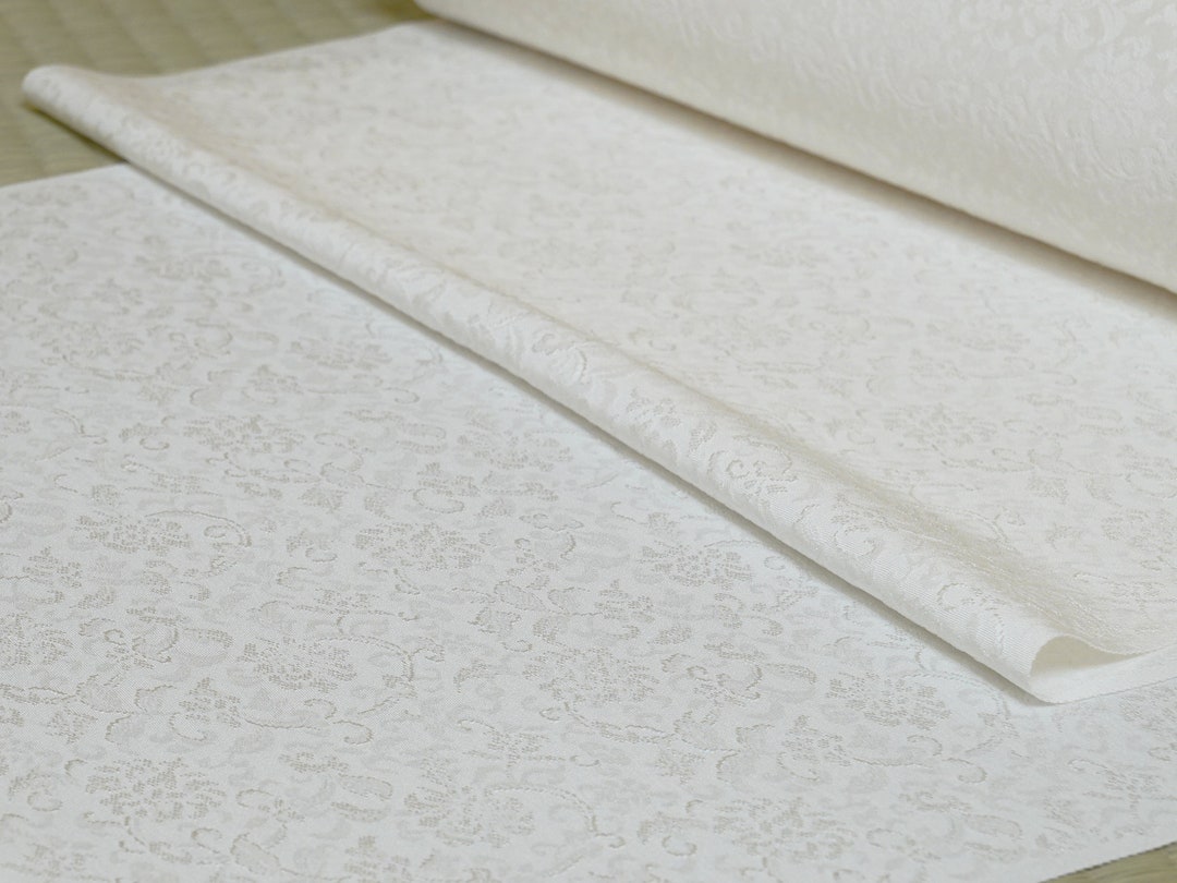 Crepe de seda blanco Tango Chirimen Karakusa PERNO - Etsy España