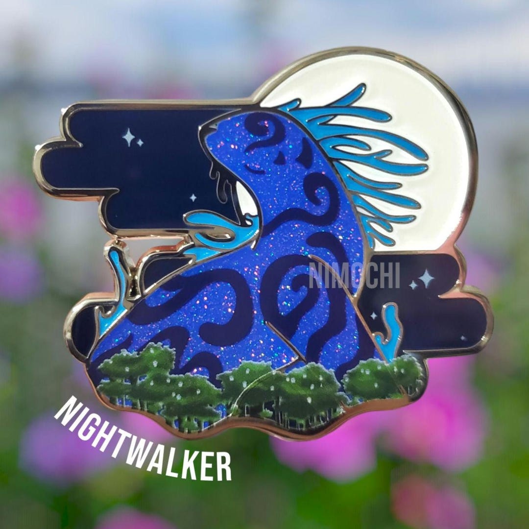 Nightwalker Enamel Pin - Etsy