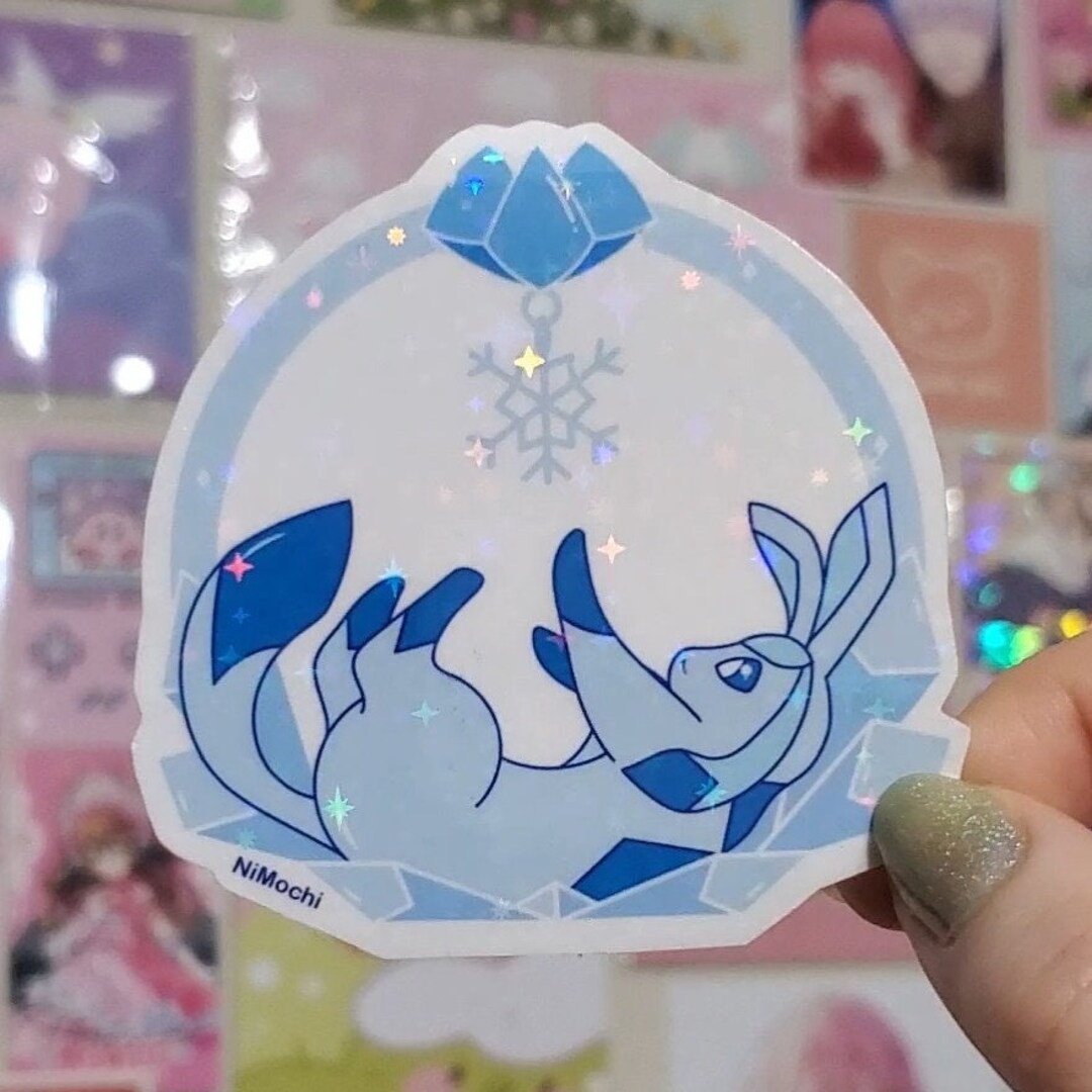 Glaceon Stickers | Stickers for Journaling | Cute Stationary | Kawaii ...