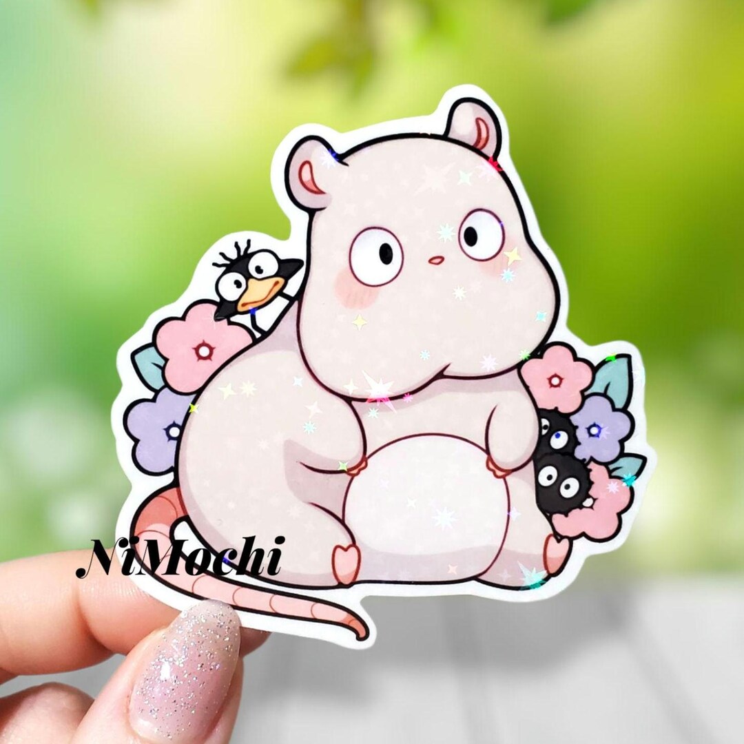 Boh Mouse Holographic Sticker - Etsy