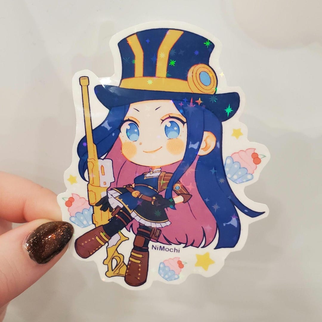 Chibi Caitlyn Holo Sticker - Etsy