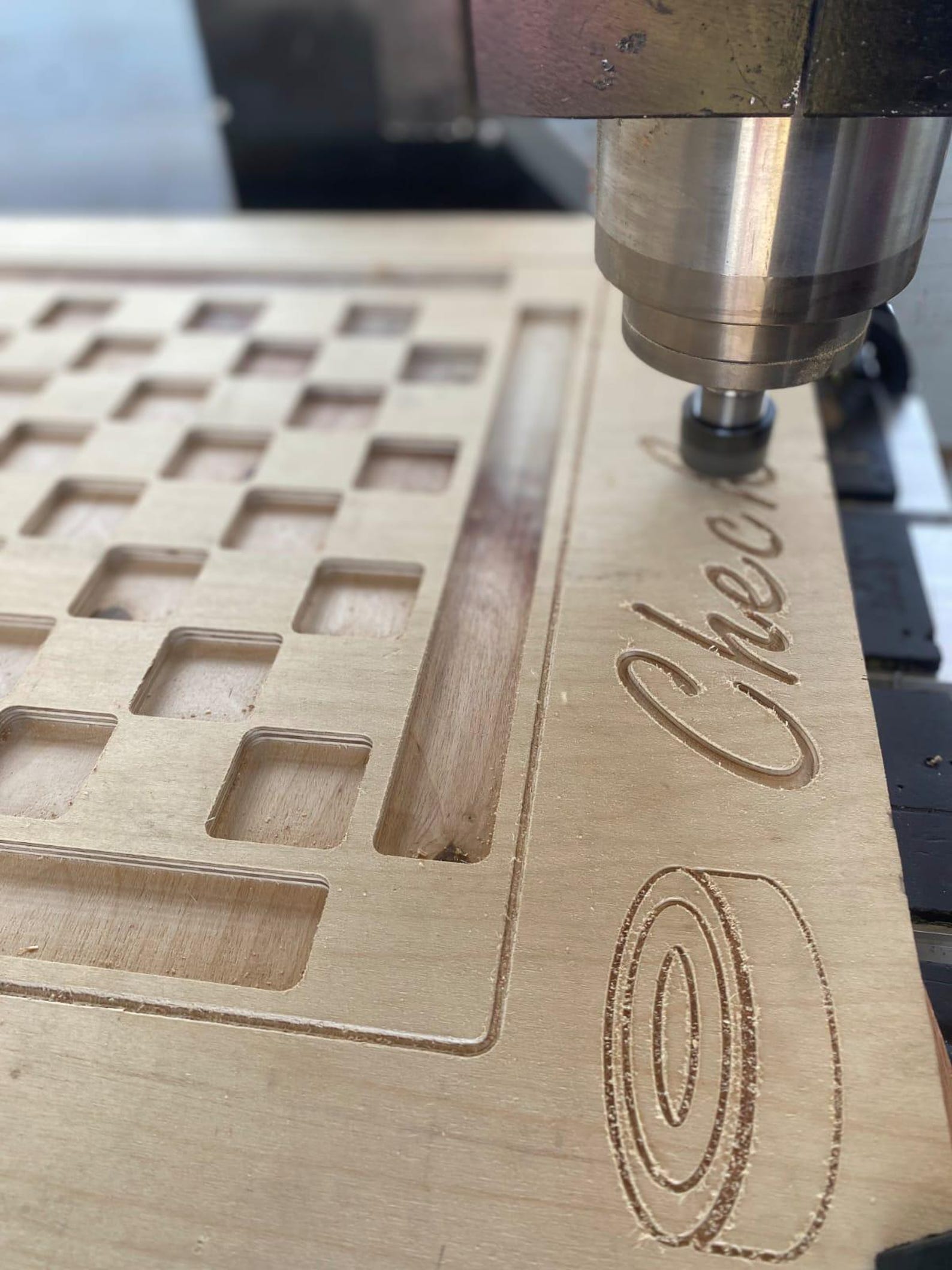 Checker Chess Tabletop CNC DXF File Engrave, Pocket, or Cut Through - Etsy