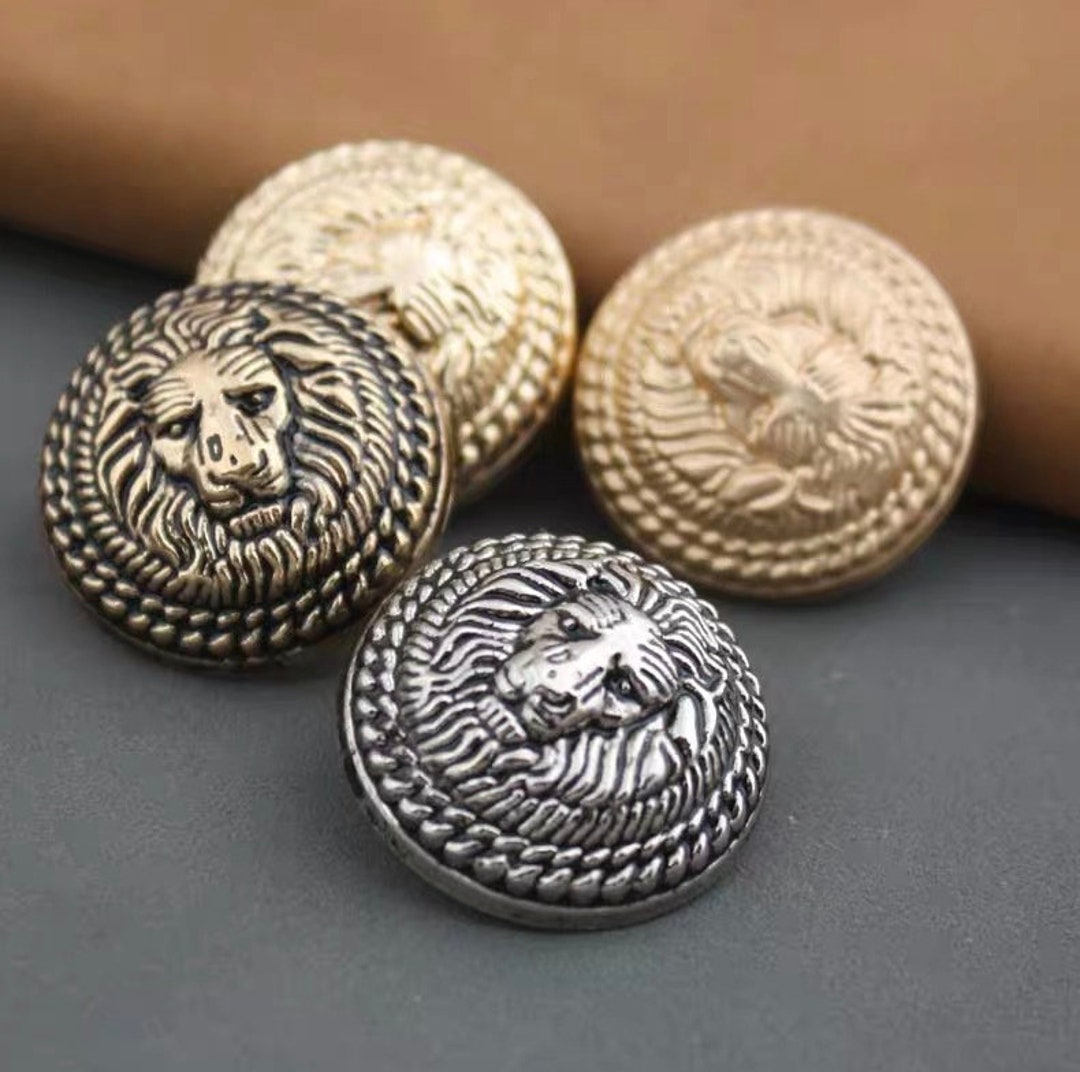 Buttons Coat Buttons Vintage Metal Buttons 10pcs Antique - Etsy