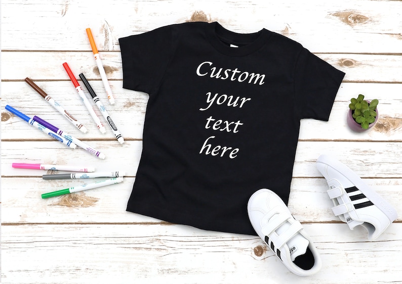 Personalized T-shirt Add Your Own Text Custom T-shirt | Etsy