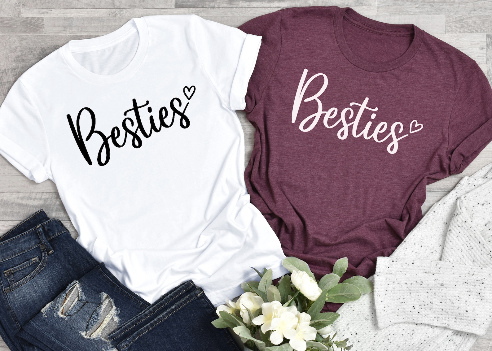 Besties Matching Shirts Besties Matching Shirt Besties - Etsy