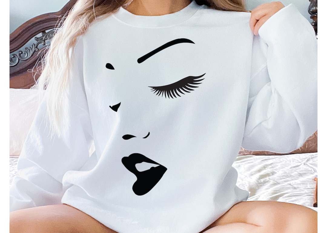 Women Face Sweatshirt, Women Face Shirt, Shirts for Women - Etsy