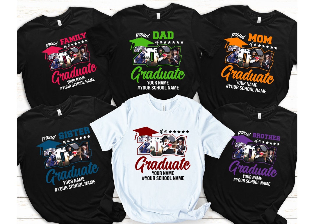 Custom Photo Graduation Shirt, Custom Photo Senior Shirt, Graduation ...