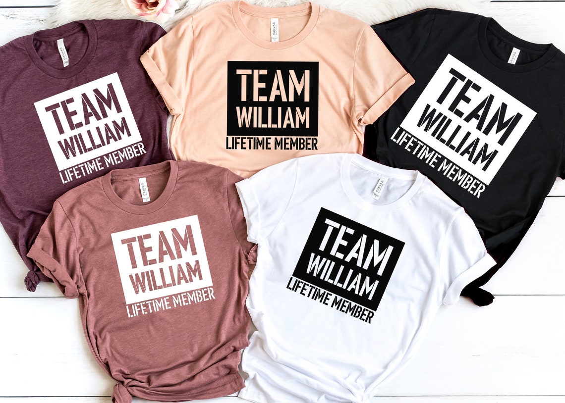 Personalised Lifetime Team Member Family Shirt Custom Family - Etsy