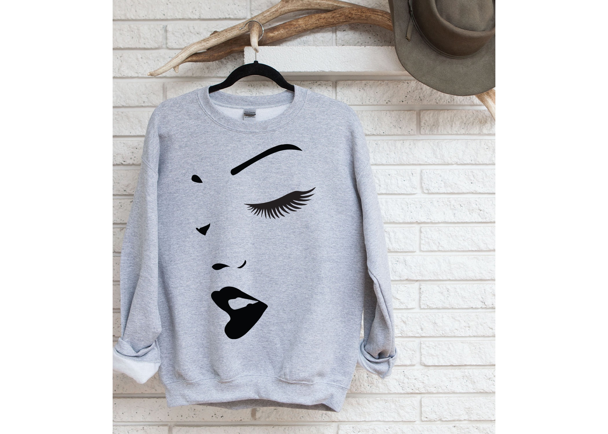 Women Face Sweatshirt, Women Face Shirt, Shirts for Women - Etsy