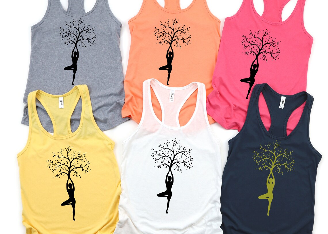 Yoga Tree Shirts Yoga Tank Tops for Women Yoga Exercise - Etsy