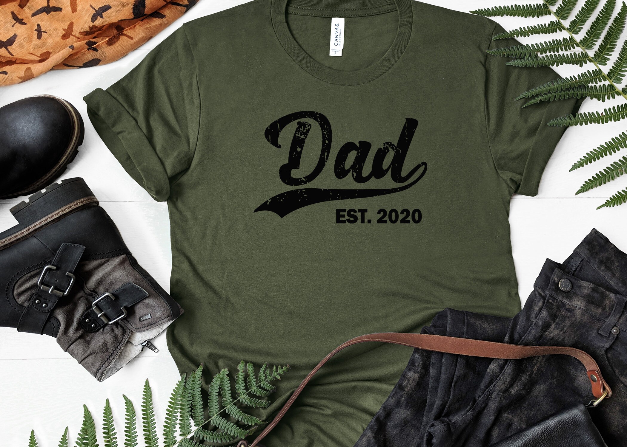 Dad Est Shirt Dad Established Shirt Father's Day Shirt | Etsy