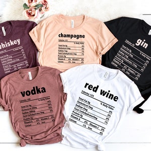 Funny Alcohol Nutrition Facts - Etsy