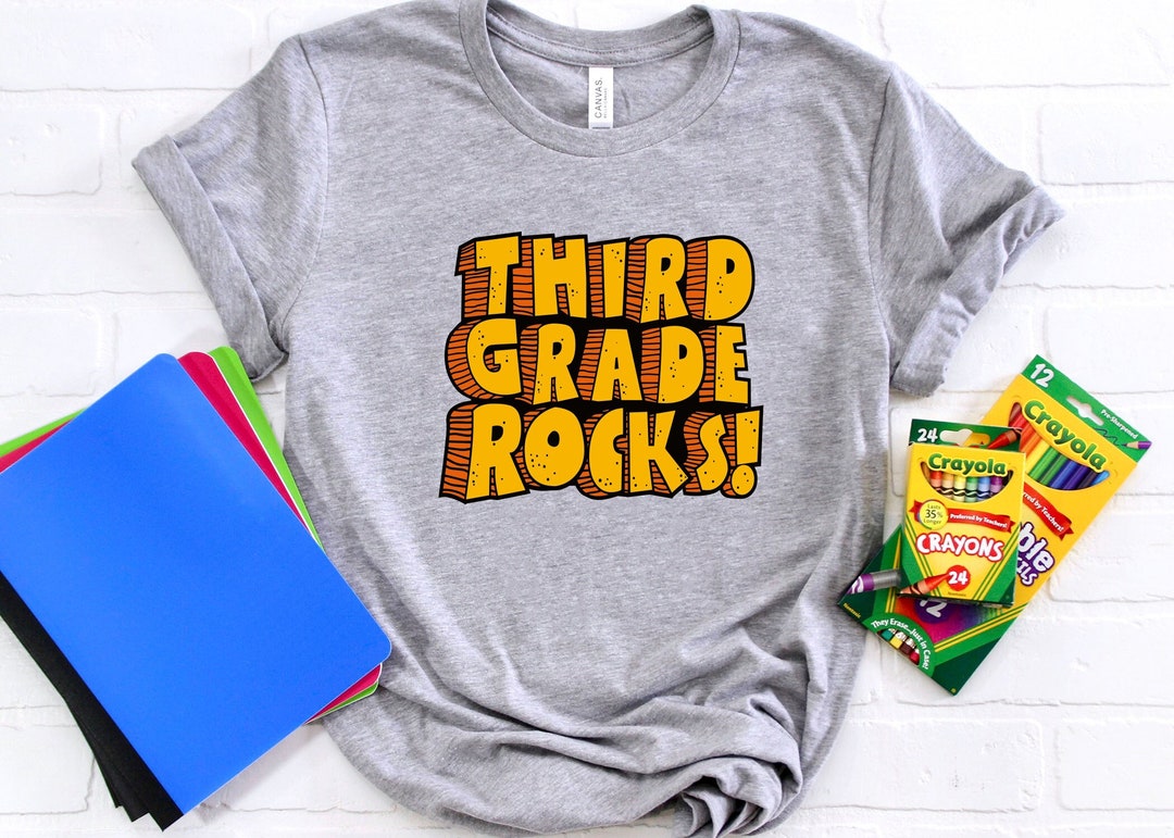 Third Grade Rocks Shirt, Hello Third Grade Shirt, Back to School Shirt ...