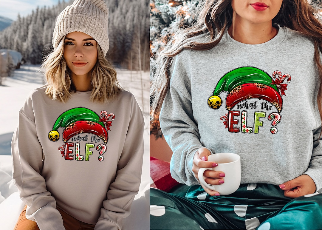 What the Elf Oversized Christmas Sweatshirt, Christmas Family Matching ...