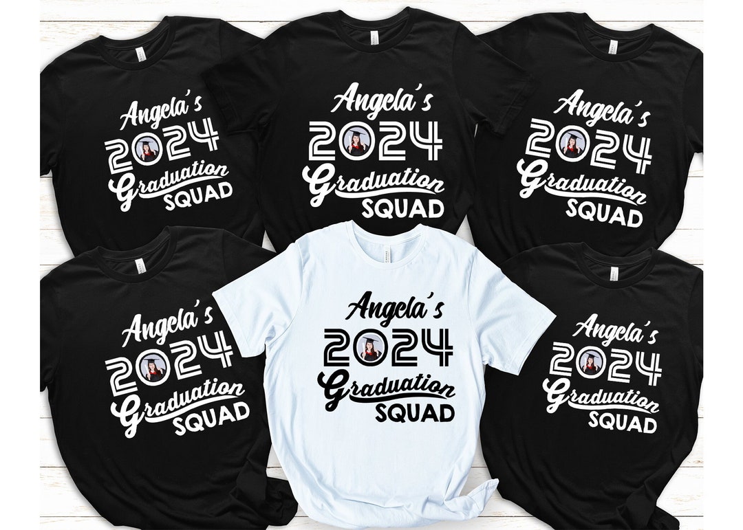 Custom Photo Graduation Squad Shirt, Custom Photo Senior Shirt ...