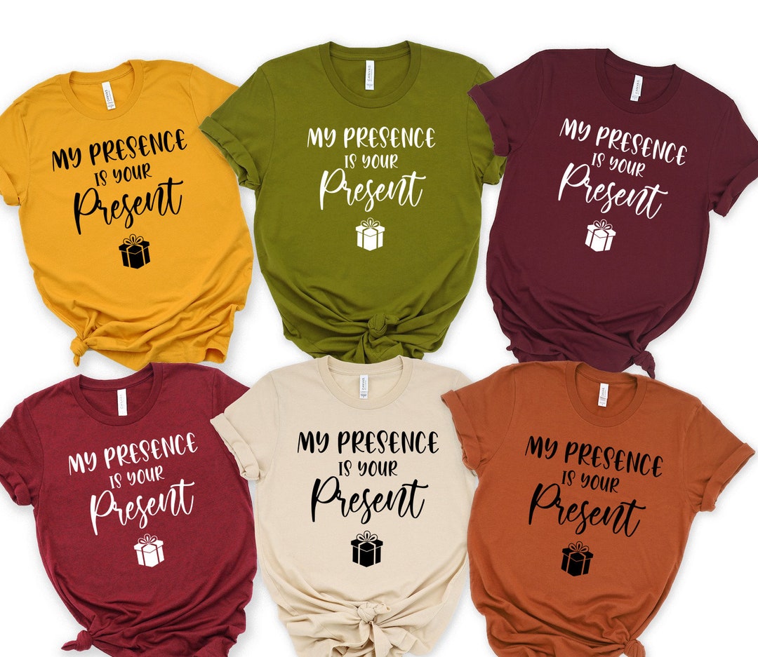 My Presence is Your Present Shirt, Christmas Shirt for Women, Merry and ...