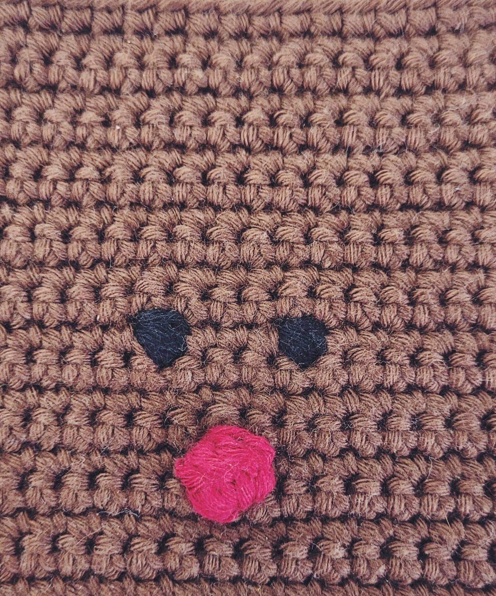 CROCHET PATTERN | Christmas Coasters (set of 4 Designs) Rudolf Reindeer ...