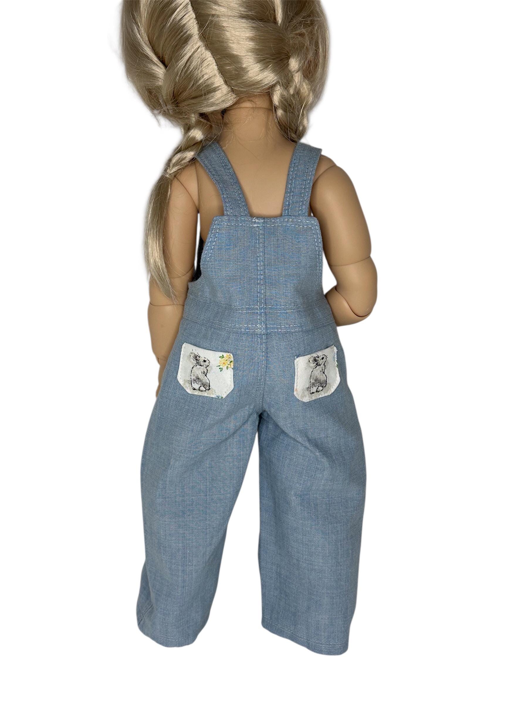 Overalls Sewing Pattern for 18 Inch BB Meadow Dolls Such as Saffi ...