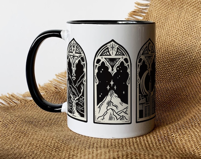 SJM Universe Literary Coffee Mug Throne of Glass Acotar Crescent City ...