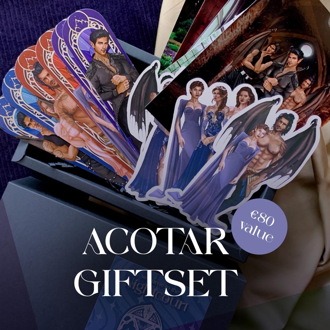 Acotar Gift Set | Character Art | Bookmark | Stickers | Prints ...
