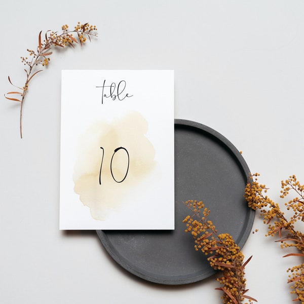 Peach Table Numbers - Etsy