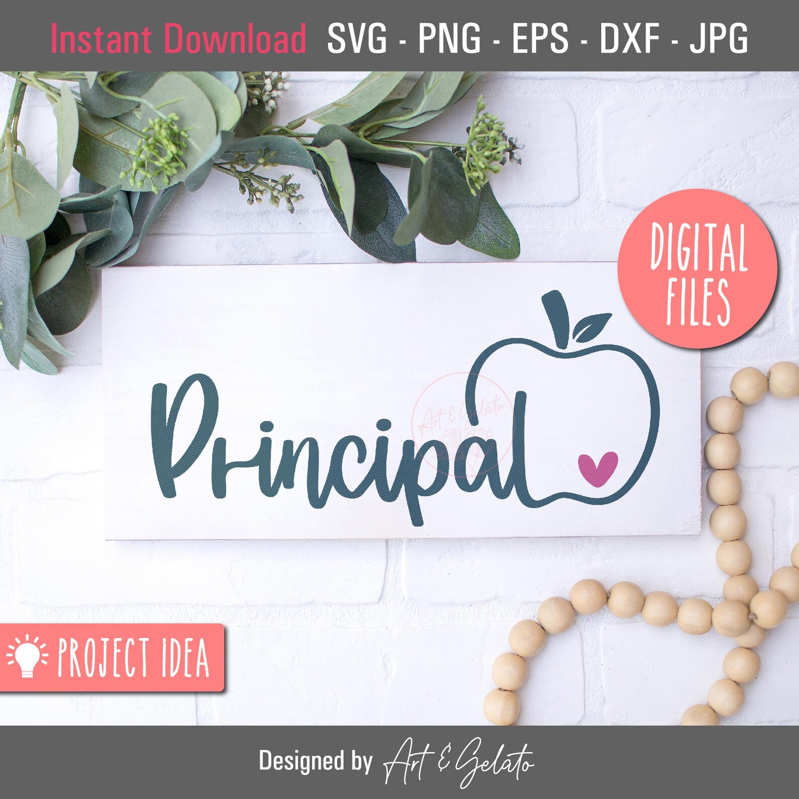 Principal Apple SVG School Principal SVG Principal SVG - Etsy