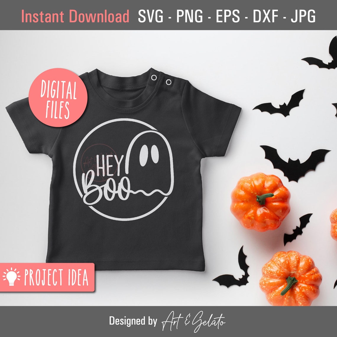 Hey Boo Circle SVG, Halloween SVG, Ghost SVG, Halloween Door Sign Svg ...