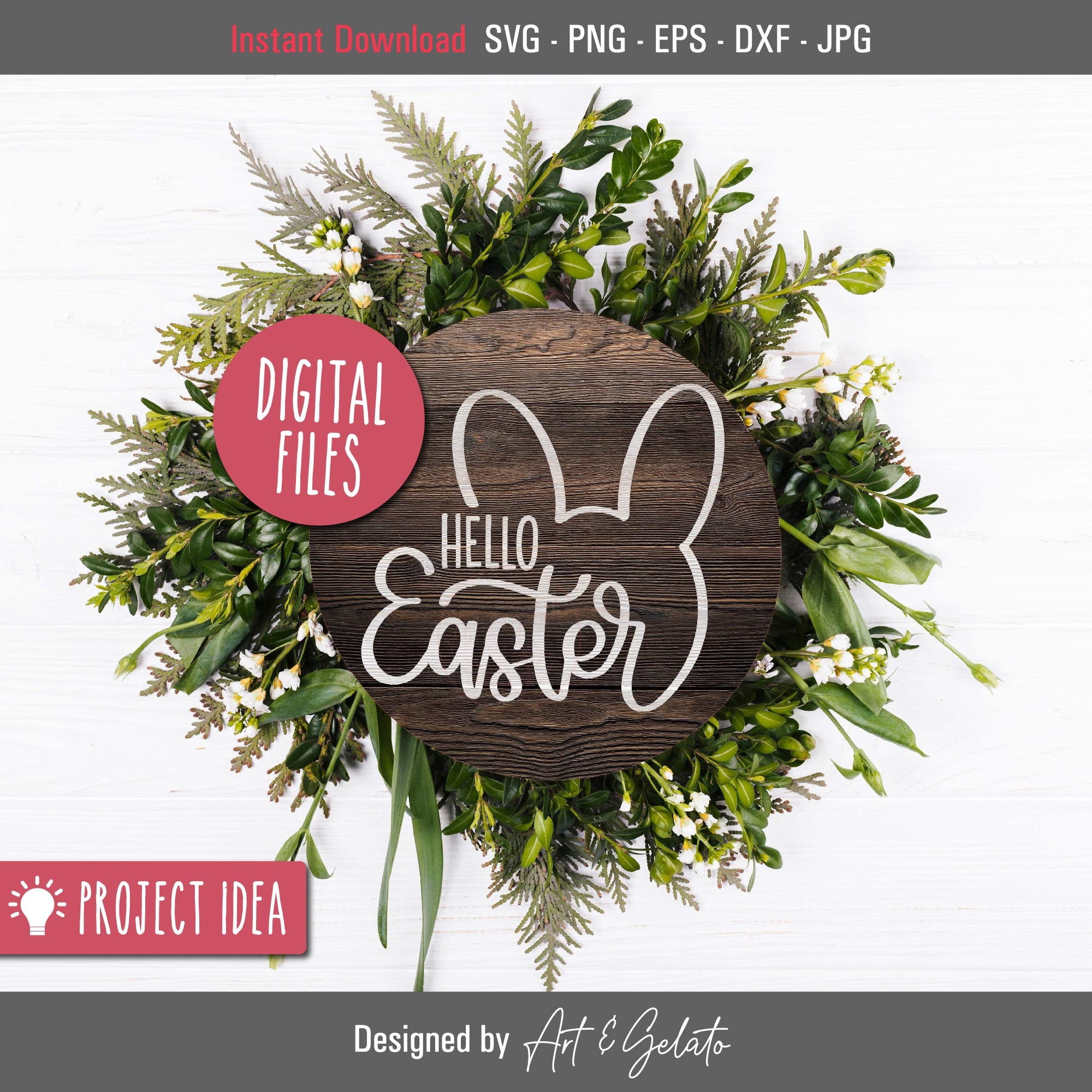 Hello Easter SVG Easter Bunny Svg Happy Easter SVG Easter - Etsy