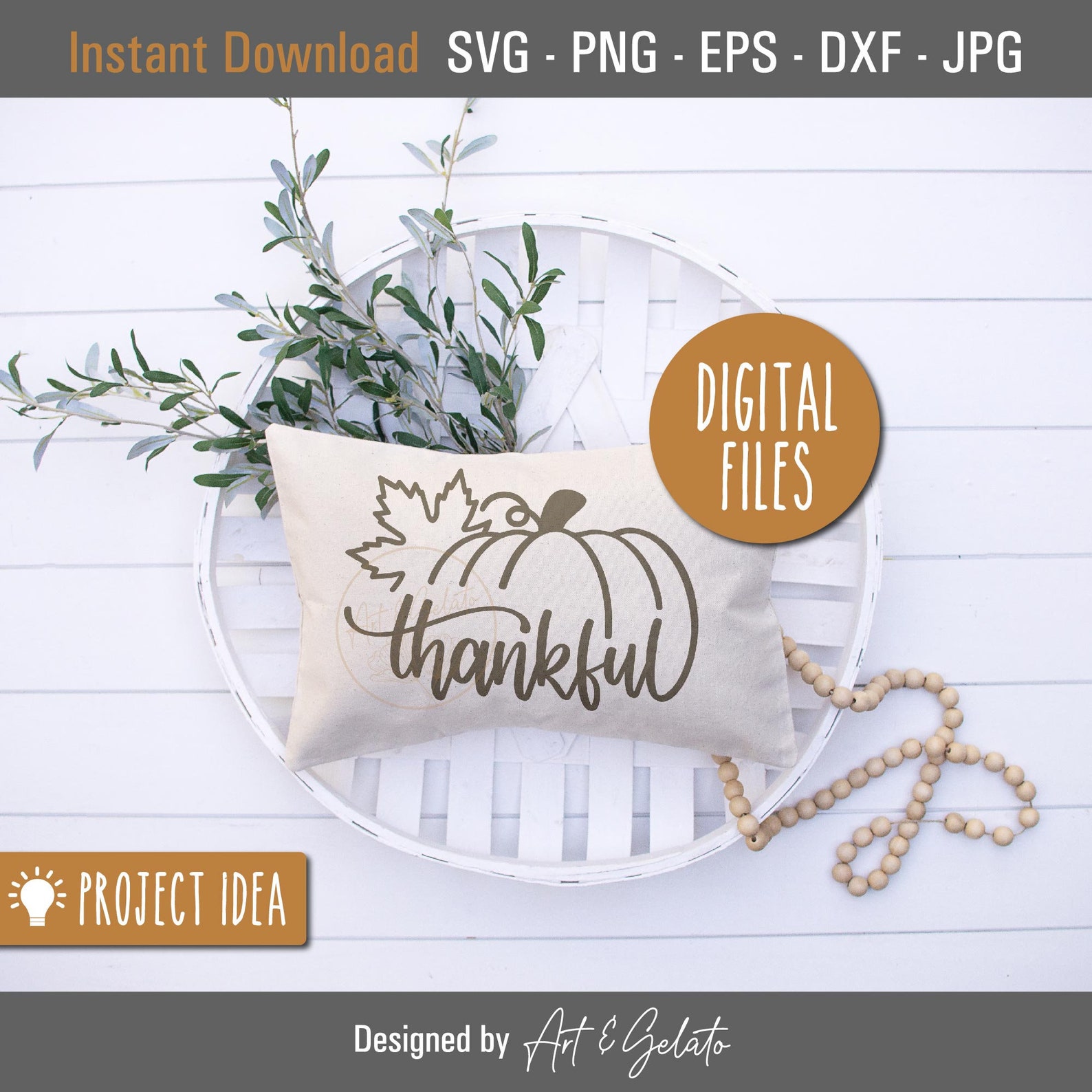 Thankful Pumpkin SVG Pumpkin Svg Thankful Svg Fall Door - Etsy