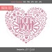 Thank You School Doodle Heart SVG, Thank You Teacher SVG, Teacher Gift ...