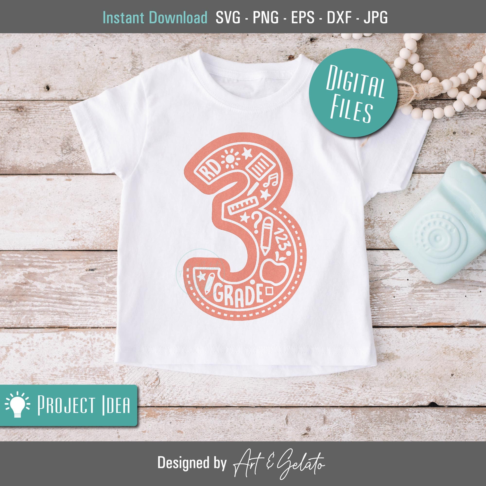 3rd Grade SVG Third Grade Svg First Day of School Svg | Etsy