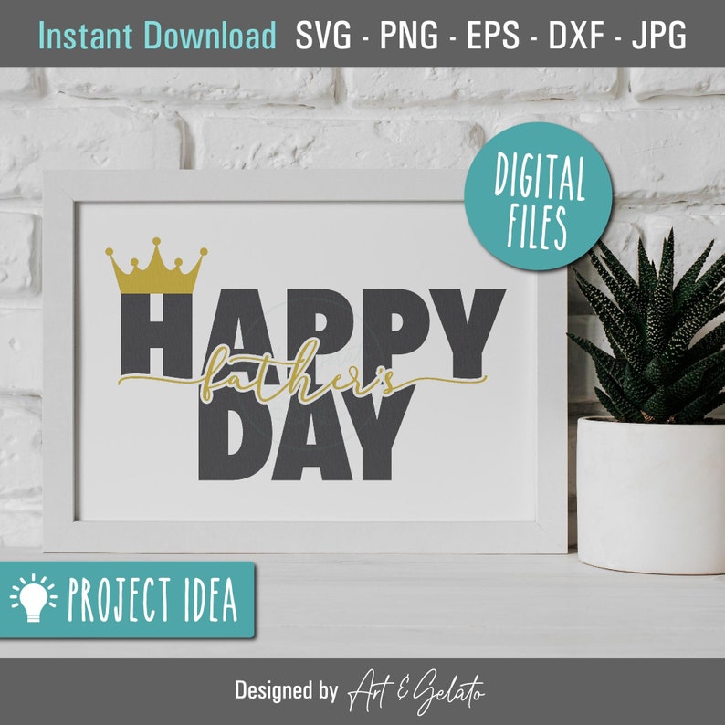 Happy Father's Day Crown SVG, Fathers Day Svg, Dad Day Svg, Father SVG ...