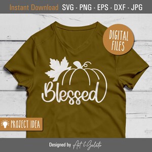 Blessed Pumpkin SVG, Pumpkin Svg, Blessed Svg, Fall Pumpkin Sign SVG ...
