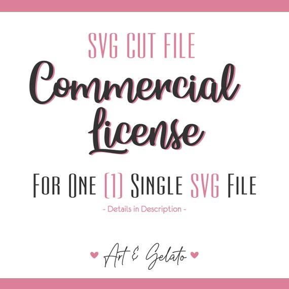 Commercial License SVG Cut File One SVG Commercial License - Etsy Australia