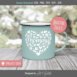 Mommy SVG, Floral Heart Svg, Happy Mother's Day Svg, Mother's Day Shirt ...