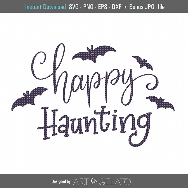 Happy Haunting SVG File Cricut Svg Cut File DXF File for - Etsy Singapore