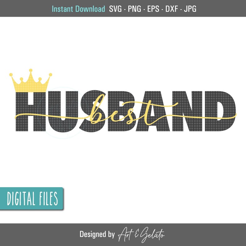Best Husband Crown SVG Husband SVG Hubby Birthday Svg | Etsy