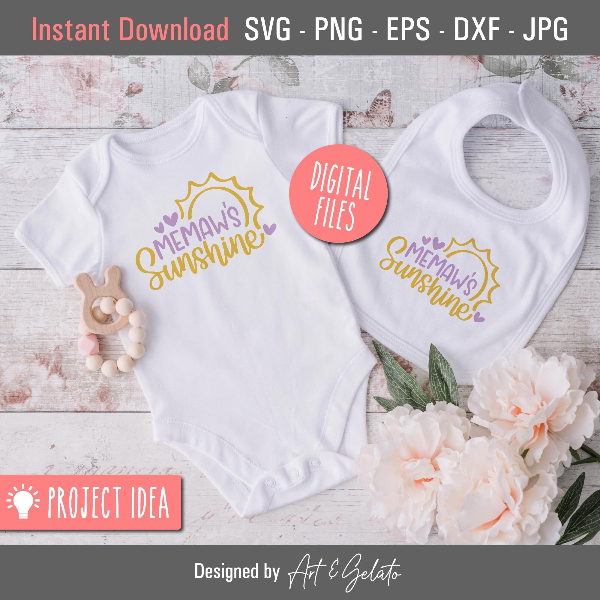 Memaw's Sunshine SVG, Baby Sunshine Svg, Baby's Summer Svg, Summer ...