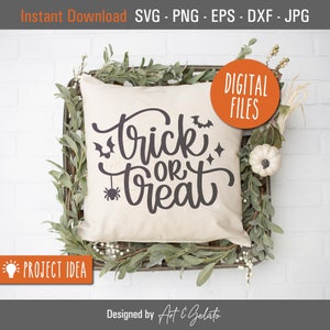 Trick or Treat SVG, Halloween Shirt Svg, Halloween Decor SVG, Halloween ...