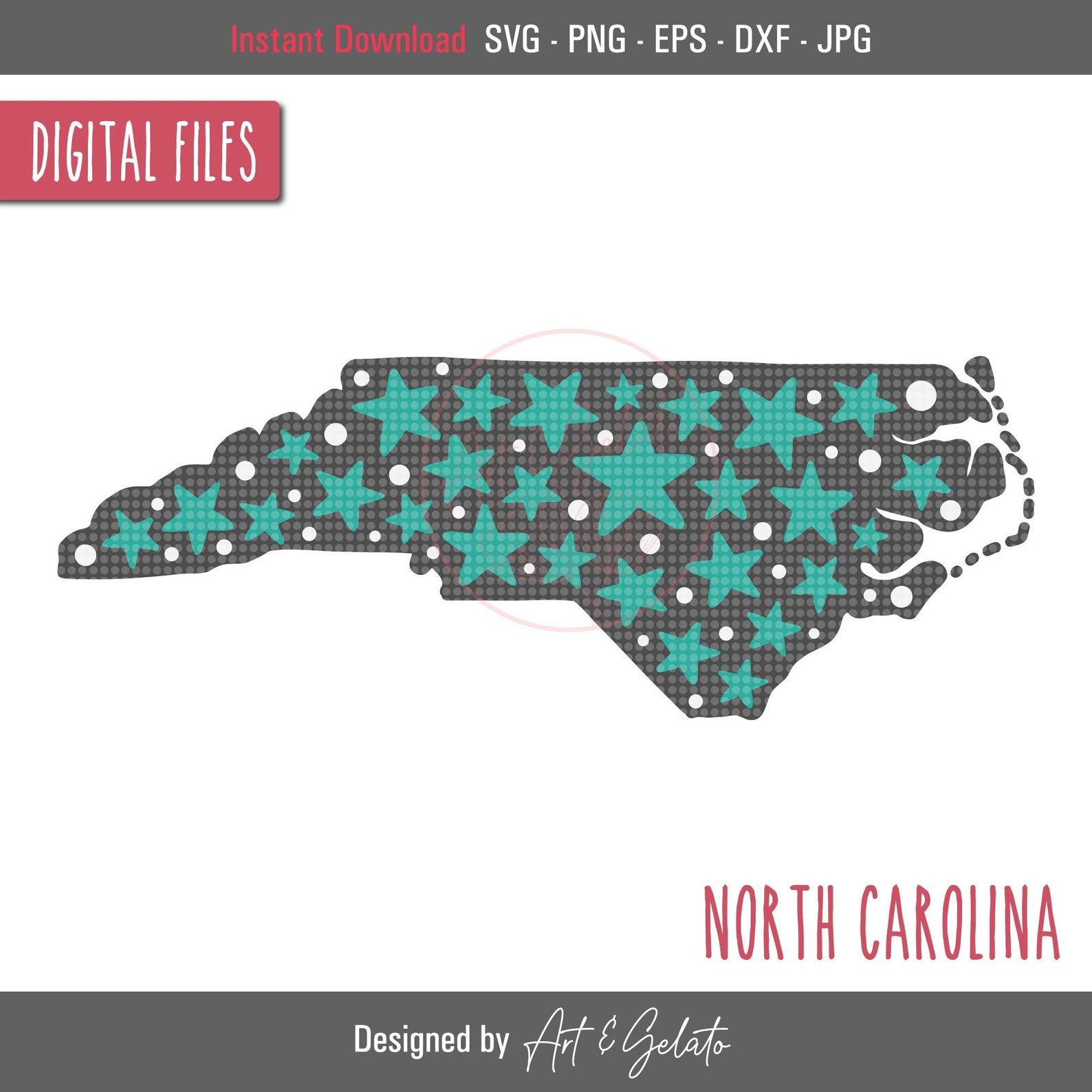 North Carolina Stars Svg NC Map Svg North Carolina Svg - Etsy