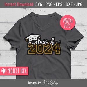 Class of 2024 SVG, High School Graduation SVG, Graduation Shirt SVG ...