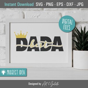 Best Dada Crown SVG, Happy Father's Day SVG, Fathers Day Svg, Dad Day ...