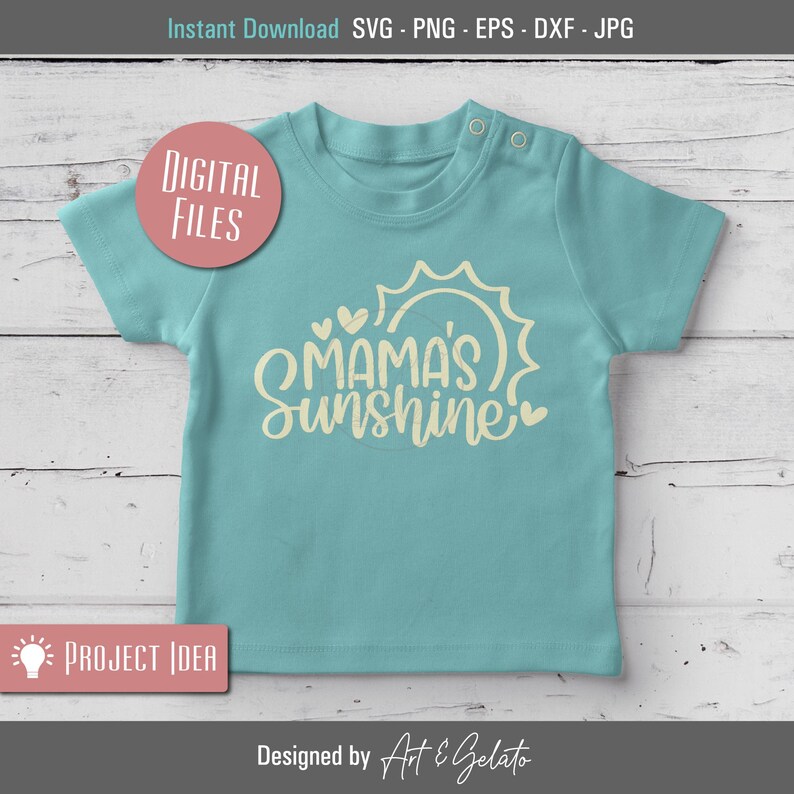 Mama's Sunshine SVG, Baby Sunshine Svg, Baby's Summer Svg, Summer ...