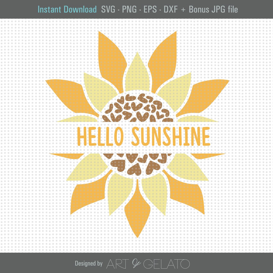 Hello Sunshine Svg, Summer Svg, Beach Svg, Happy Summer Svg, Hello ...