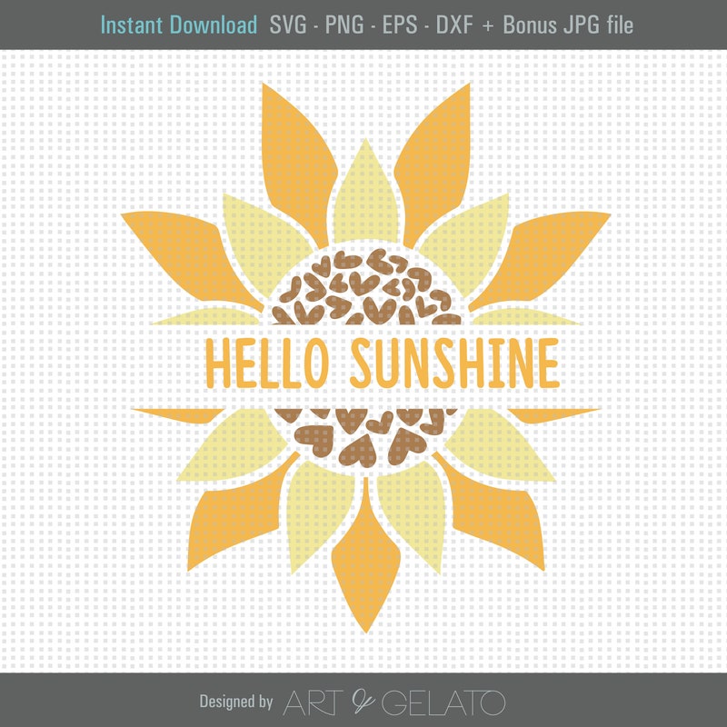 Hello Sunshine Svg - Etsy
