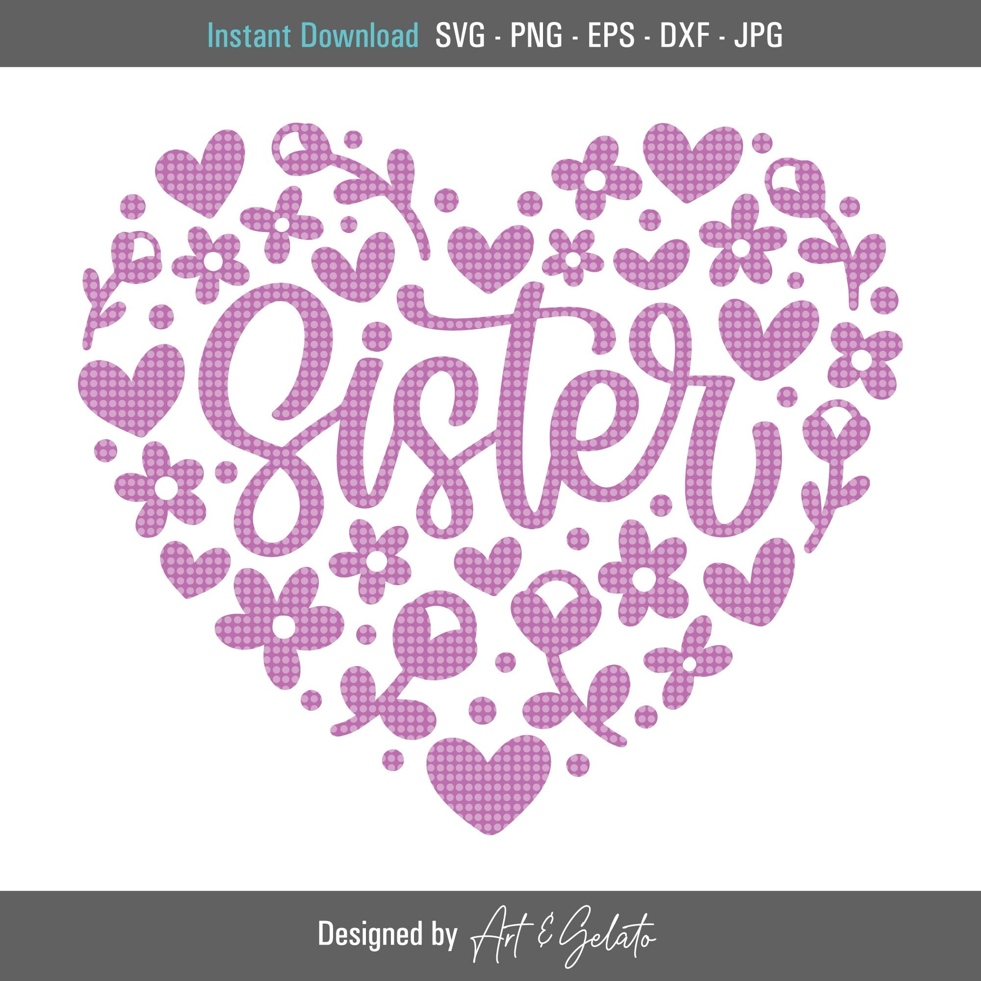 Big Sister SVG Baby Girl shower gift Sister svg Cricut Silhouette ...