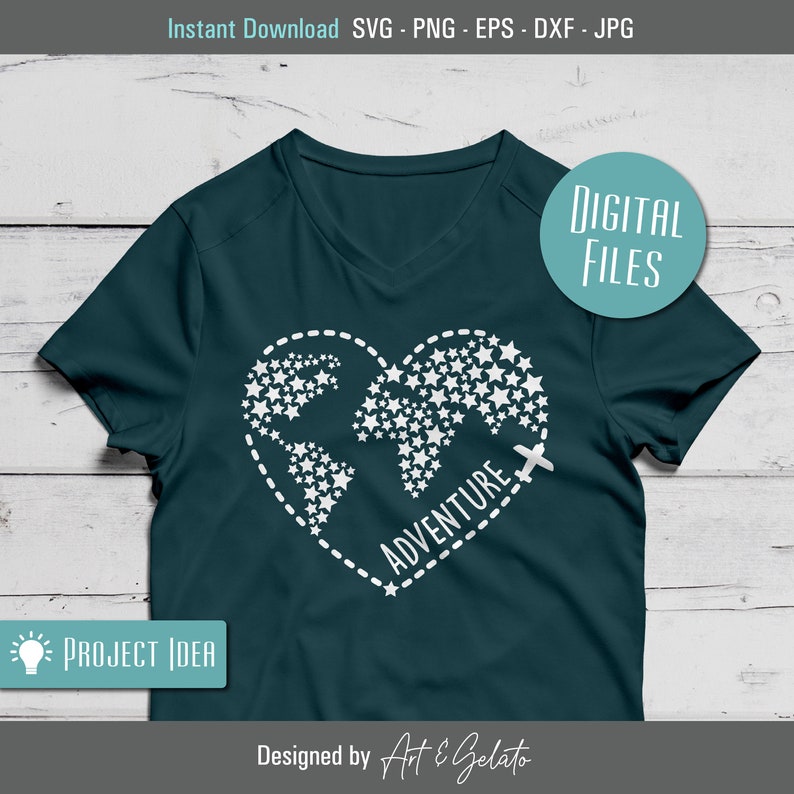 Adventure SVG Adventure Awaits Svg Adventure Heart Svg - Etsy