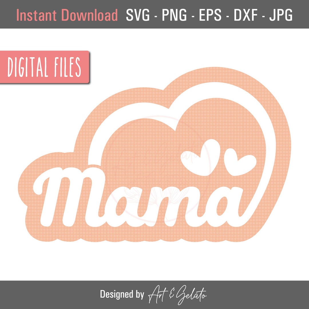 Mama Hearts SVG, Happy Mother's Day Svg, Mama Heart Svg, Mom Day Svg ...