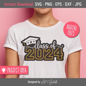 Class of 2024 SVG, High School Graduation SVG, Graduation Shirt SVG ...