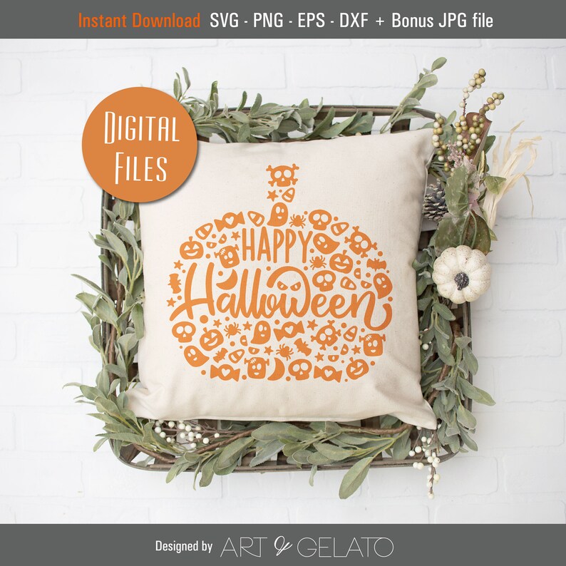 Happy Halloween Pumpkin SVG Halloween Pumpkin Svg Halloween | Etsy